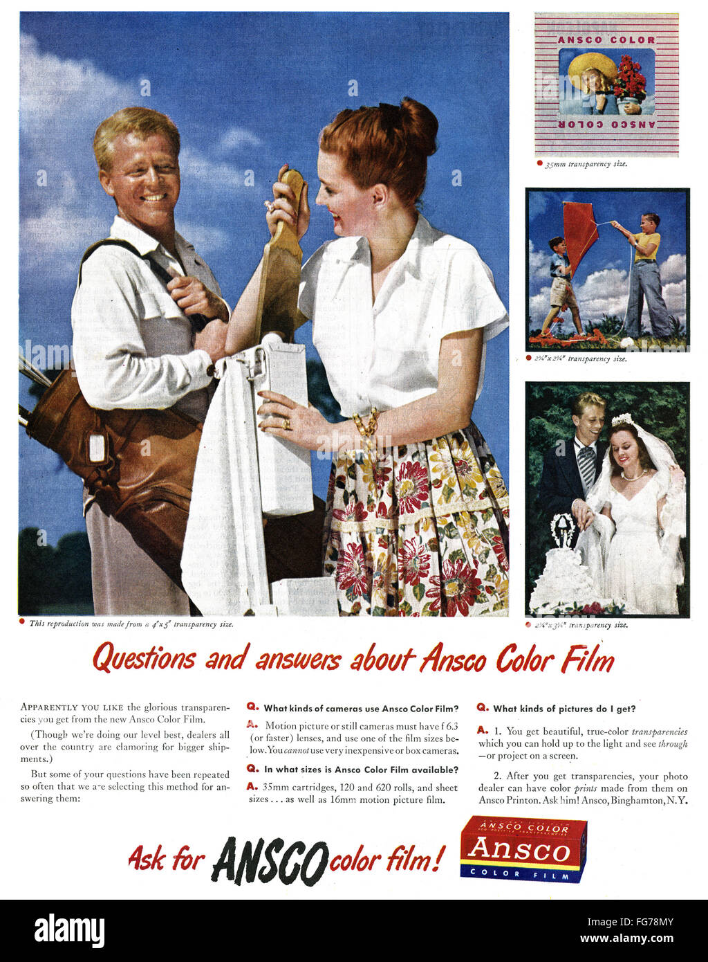 Ansco color film hi-res stock photography and images - Alamy