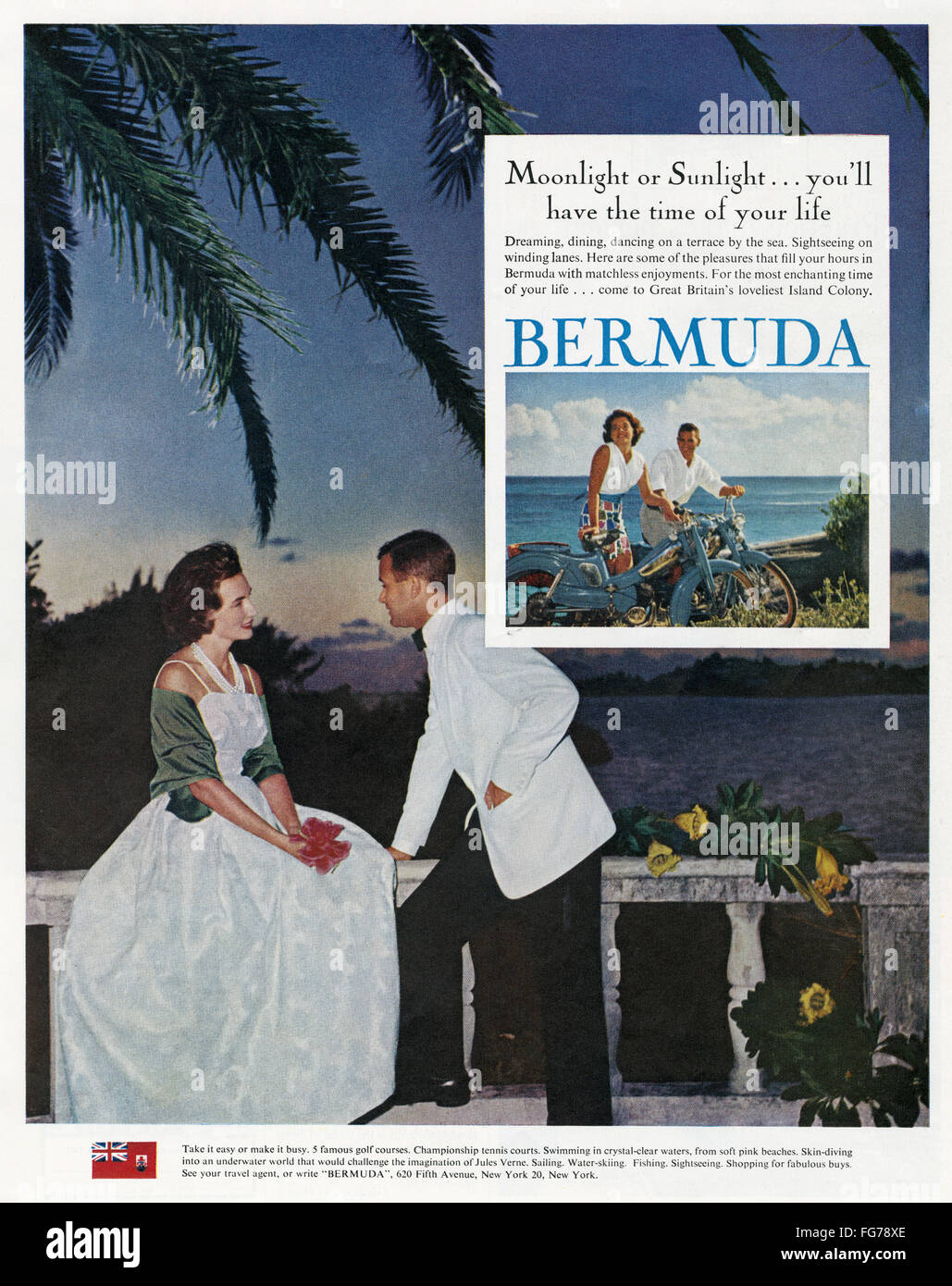 AD: BERMUDA, 1961. /nAmerican advertisement for tourism in Bermuda ...