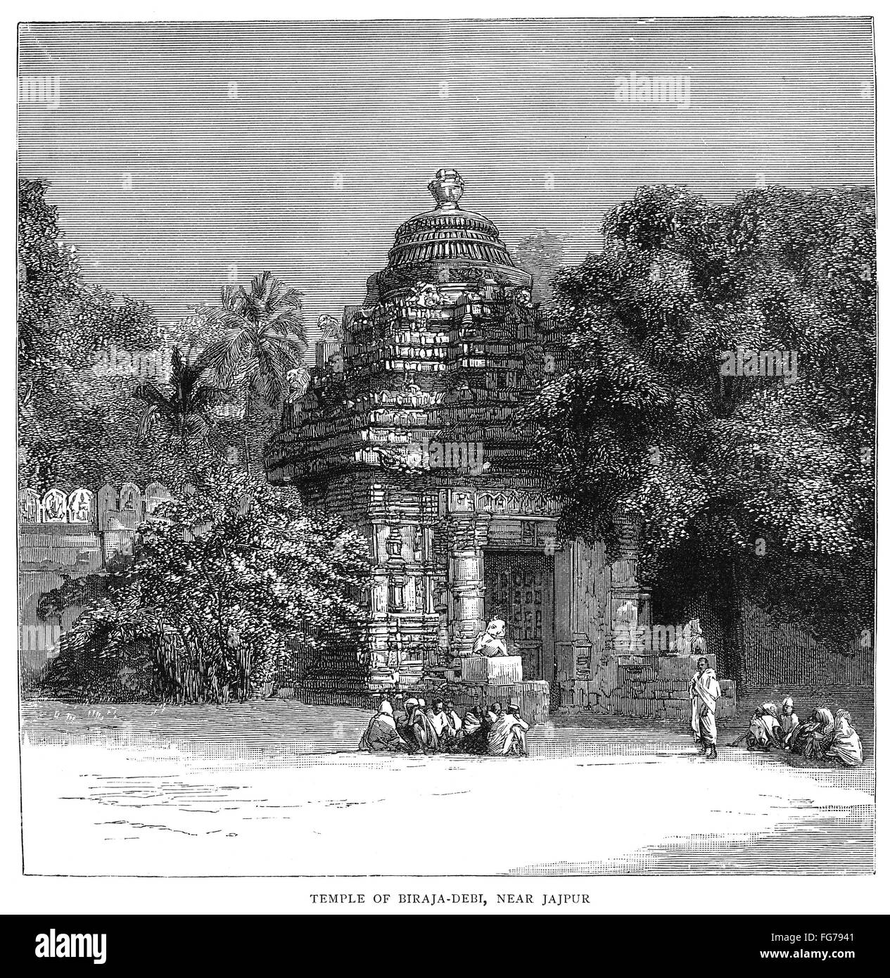 INDIA: BIRAJA TEMPLE, 1887. /nThe Temple of Biraja-Debi, near Jajpur ...