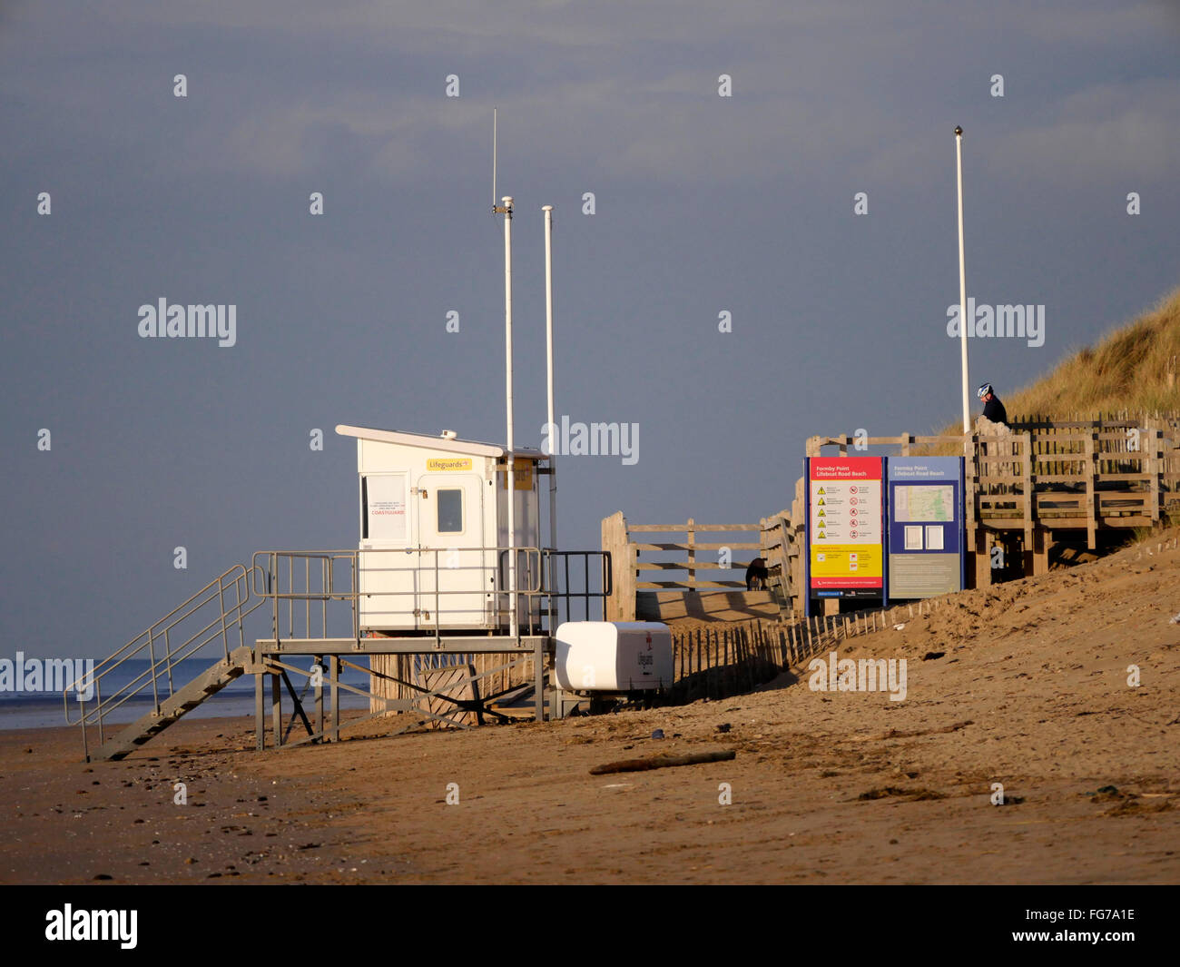 Formby Lifeguard Sion.Sefton.Merseyside Stock Photo - Alamy