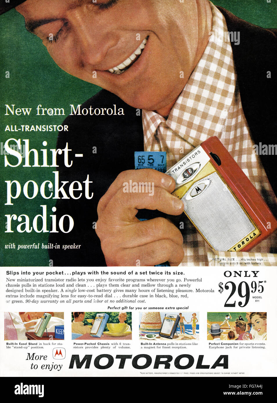 AD: MOTOROLA, 1959. /nAmerican advertisement for Motorolla's All ...