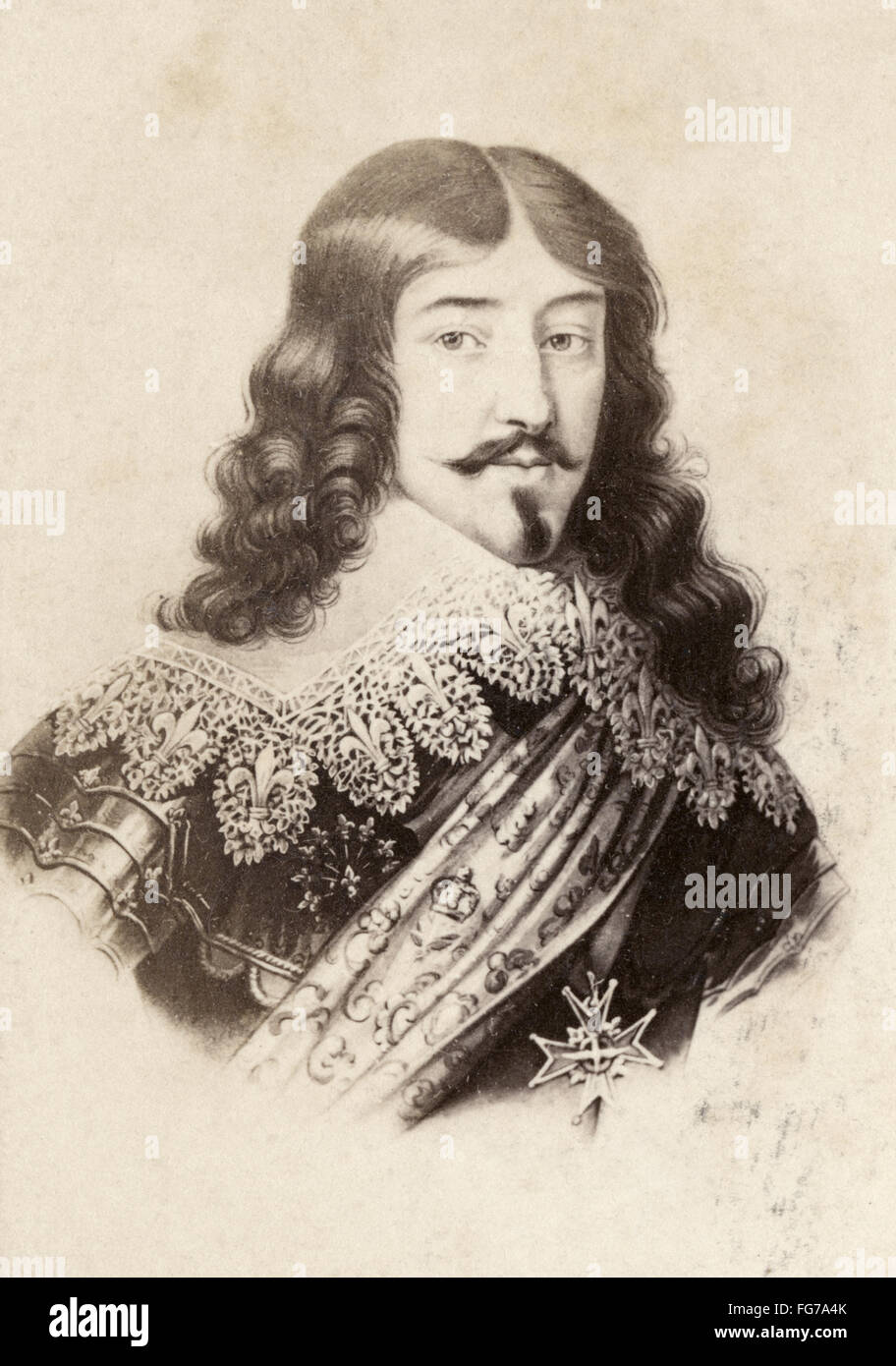 LOUIS XIII (1601-1643)./nKing of France, 1610-43. Carte de viste, 19th ...