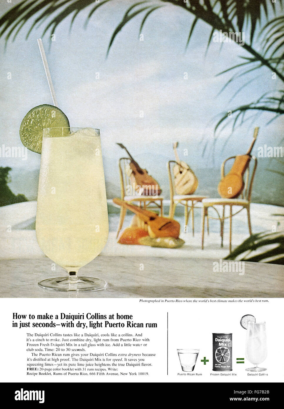 AD: RUM, 1966. /nAmerican advertisement for Puerto Rican rum ...