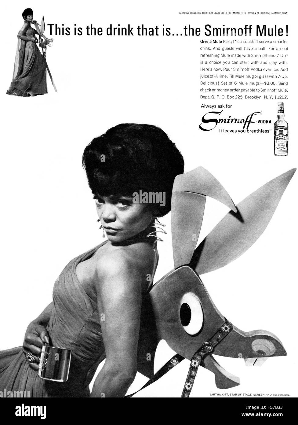 AD: SMIRNOFF VODKA, 1966. /nAmerican advertisement for Smirnoff Vodka ...