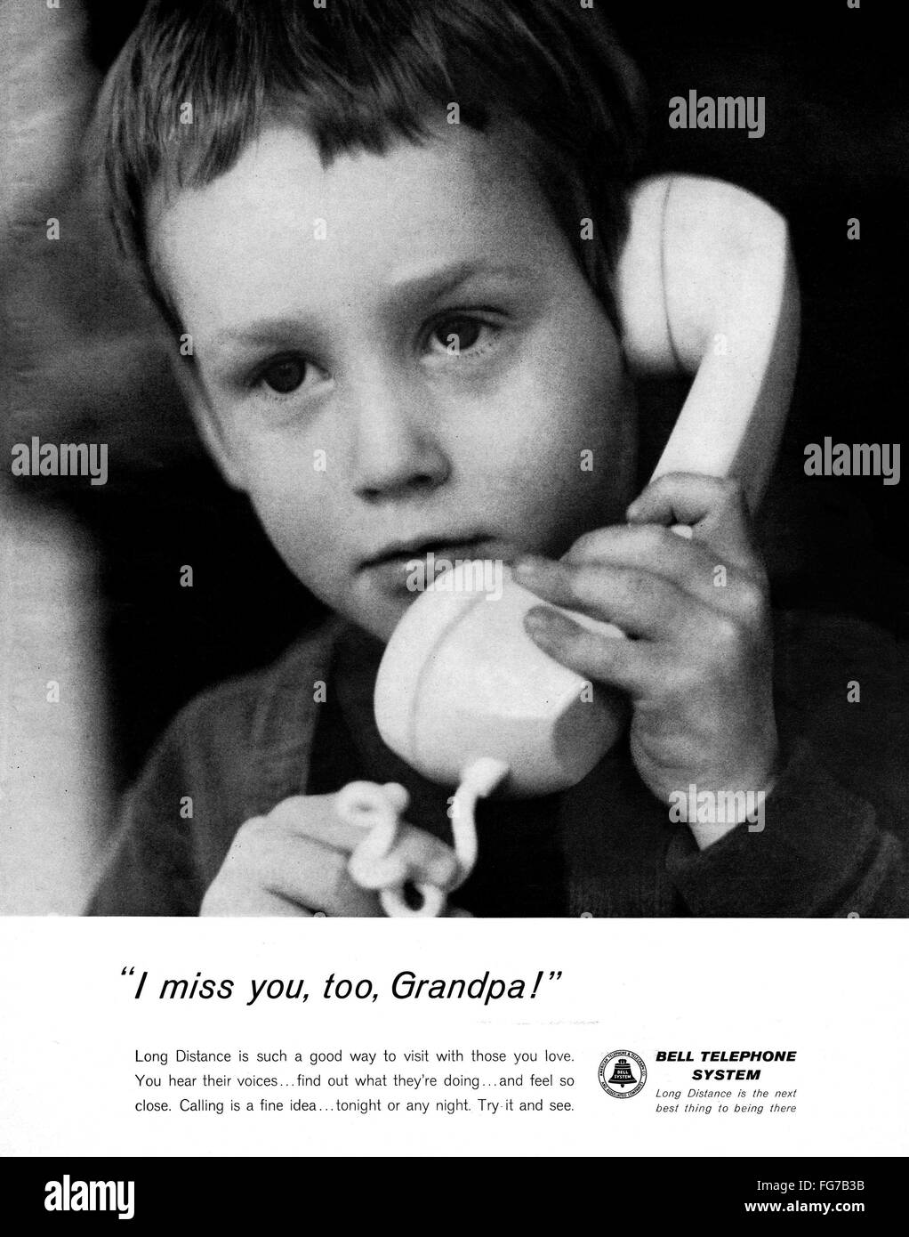 AD: BELL TELEPHONE, 1964. /nAmerican advertisement for Bell Telephone ...