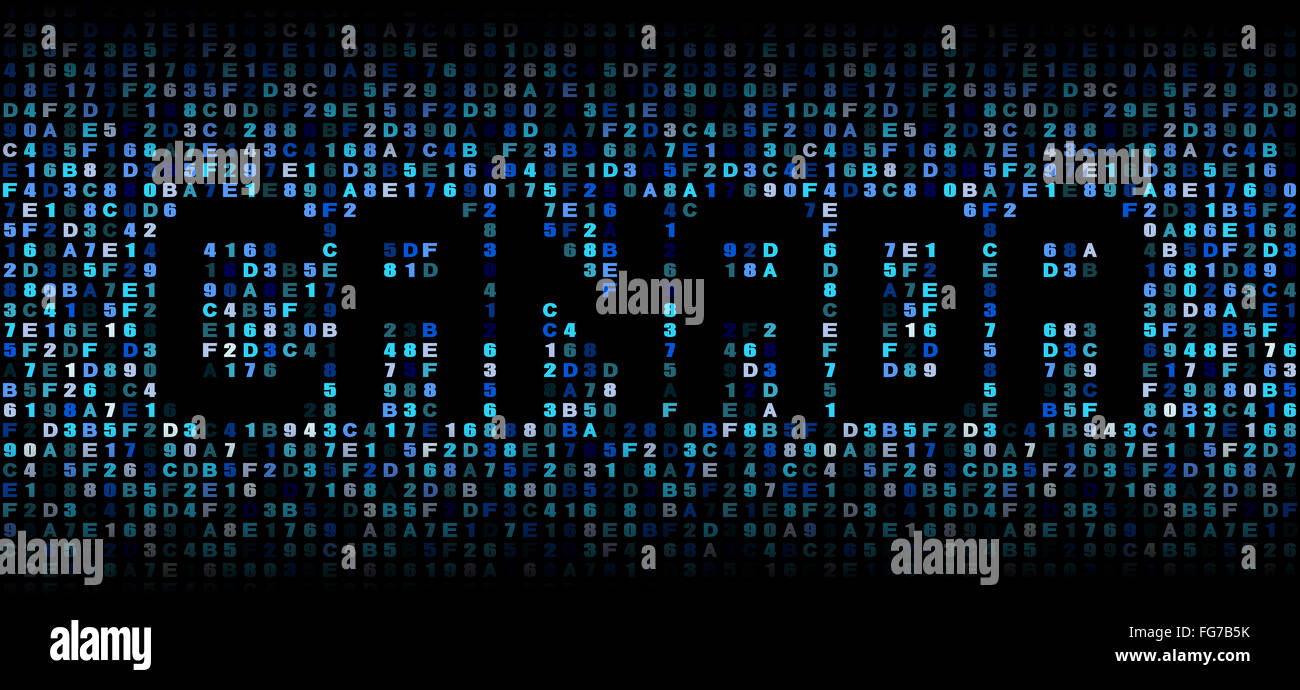 Canada text on hex code illustration Stock Photo - Alamy