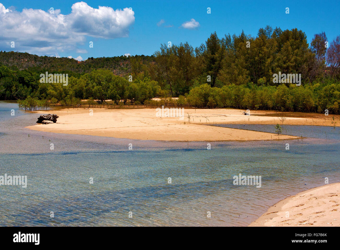 in the blue lagoon relax and bush in madagascar coastline nosy iranja ...