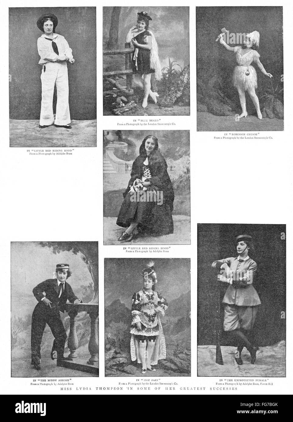 LYDIA THOMPSON (1838-1908). /nNΘe Eliza Hodges Thompson. English dancer ...