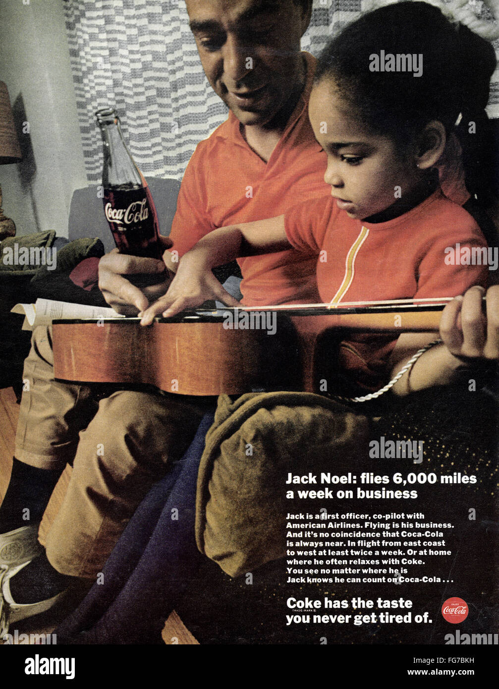 AD: COCA-COLA, 1968. /nAmerican advertisement for Coca-Cola. Photograph ...