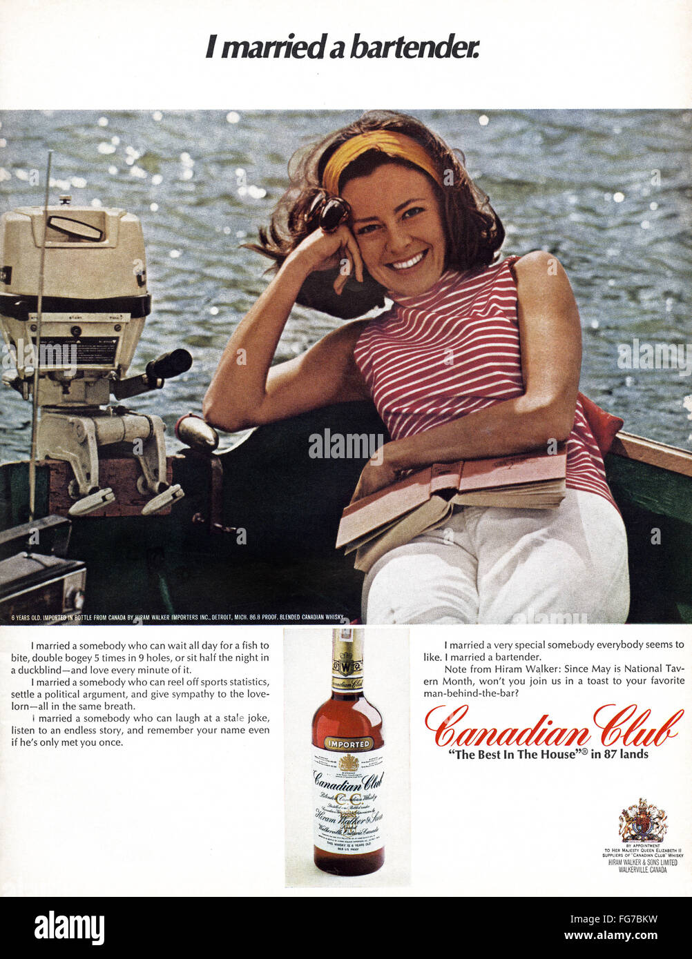 AD: CANADIAN CLUB, 1968. /nAmerican advertisement for Canadian Club ...