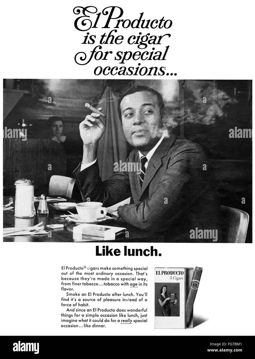 AD: CIGARS, 1968. /nAmerican advertisement for El Producto cigars ...