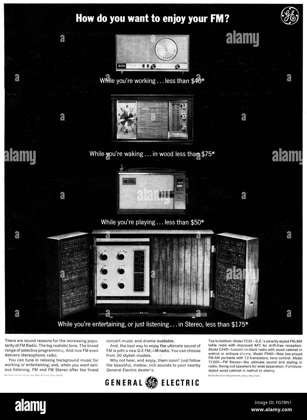 AD: GENERAL ELECTRIC, 1963. /nAmerican advertisement for General ...