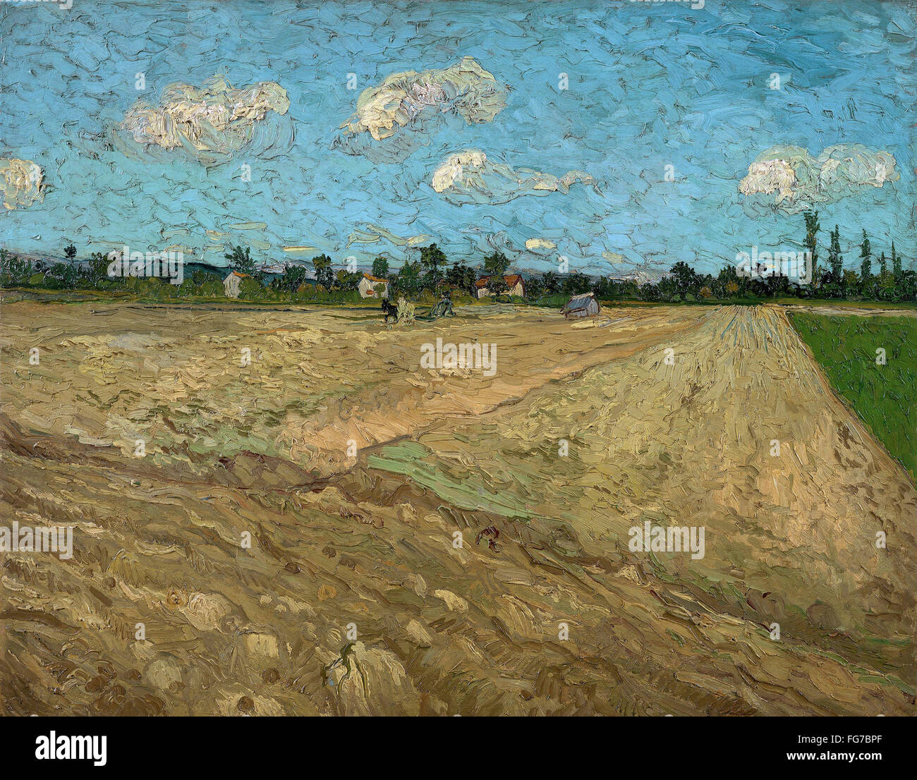 VAN GOGH: FIELDS, 1888. /nPlowed fields at Arles. Oil on canvas ...
