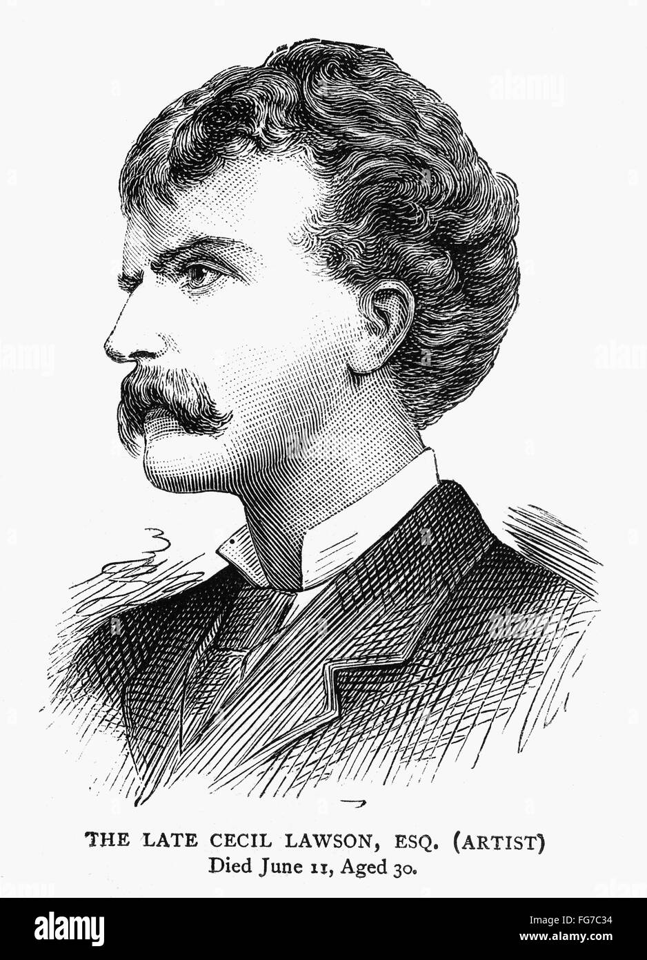 CECIL GORDON LAWSON /n(1851-1882). English painter. Wood engraving ...