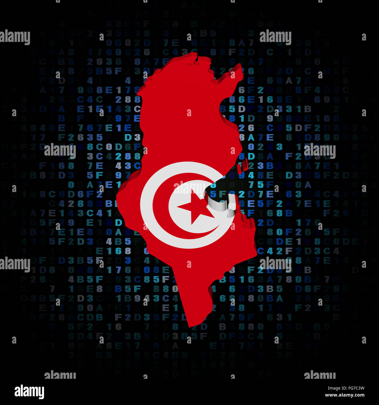 Tunisia map hi-res stock photography and images - Alamy