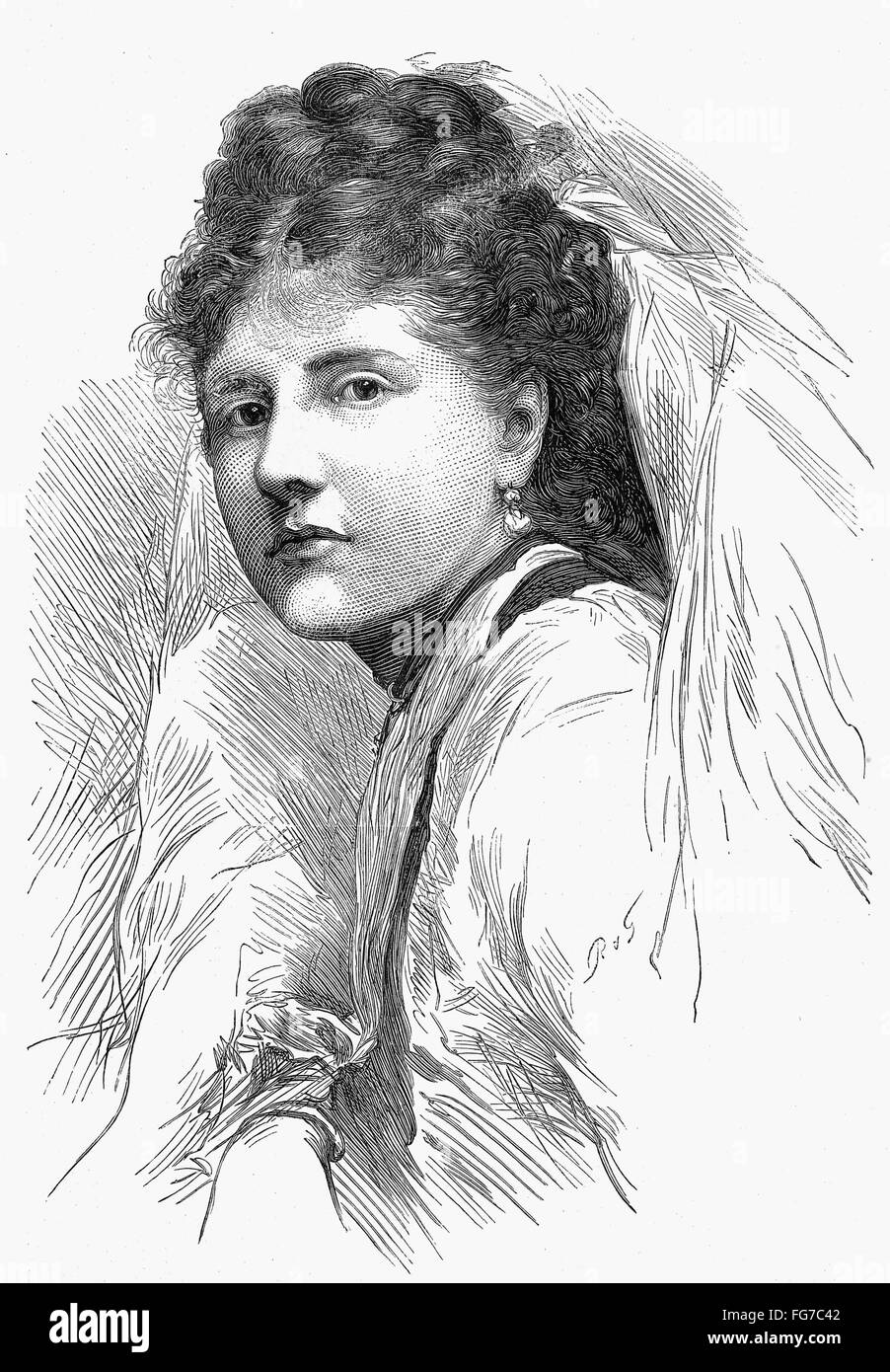 GWENDOLEN FITZALAN-HOWARD /n(1853-1932). Wife of John Crichton-Stuart ...