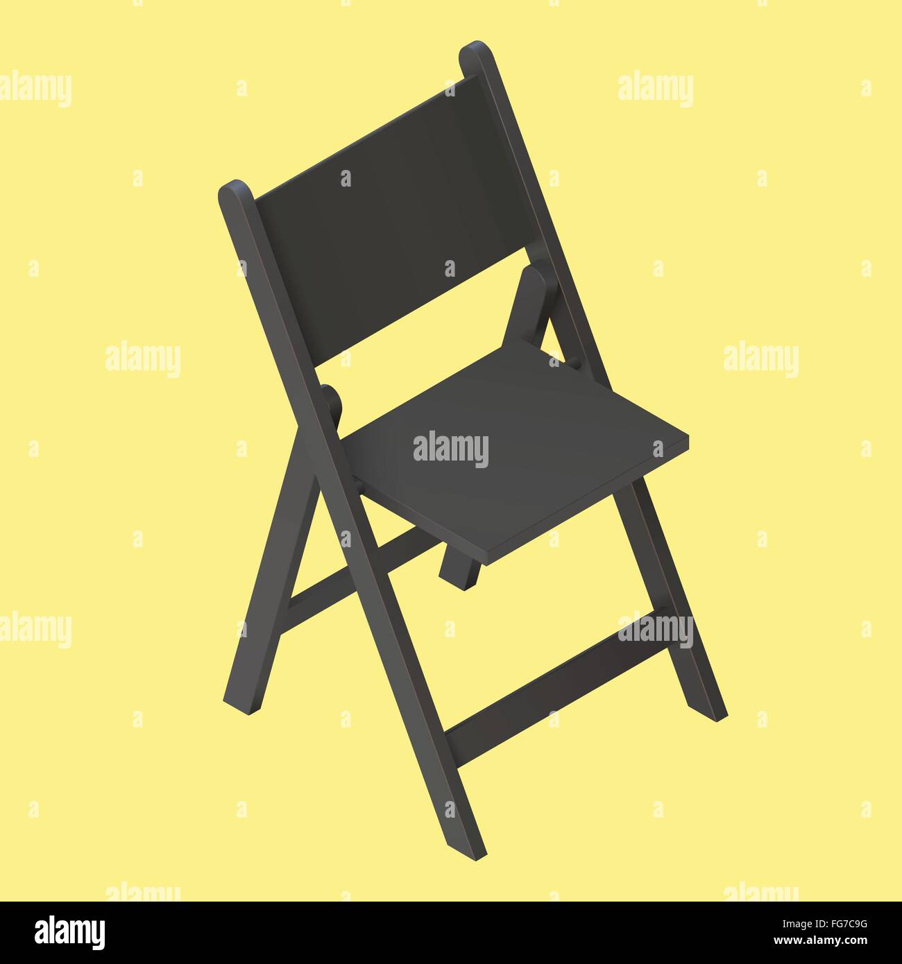 black foldable isometric stool vector Stock Vector Image & Art - Alamy