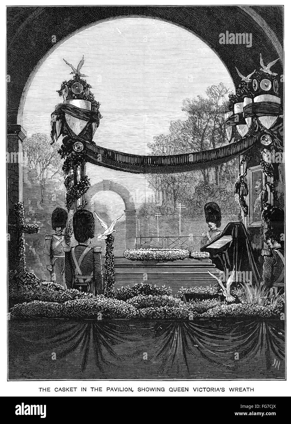 GARFIELD: FUNERAL, 1881. /nPresident James A. Garfield lying in state ...