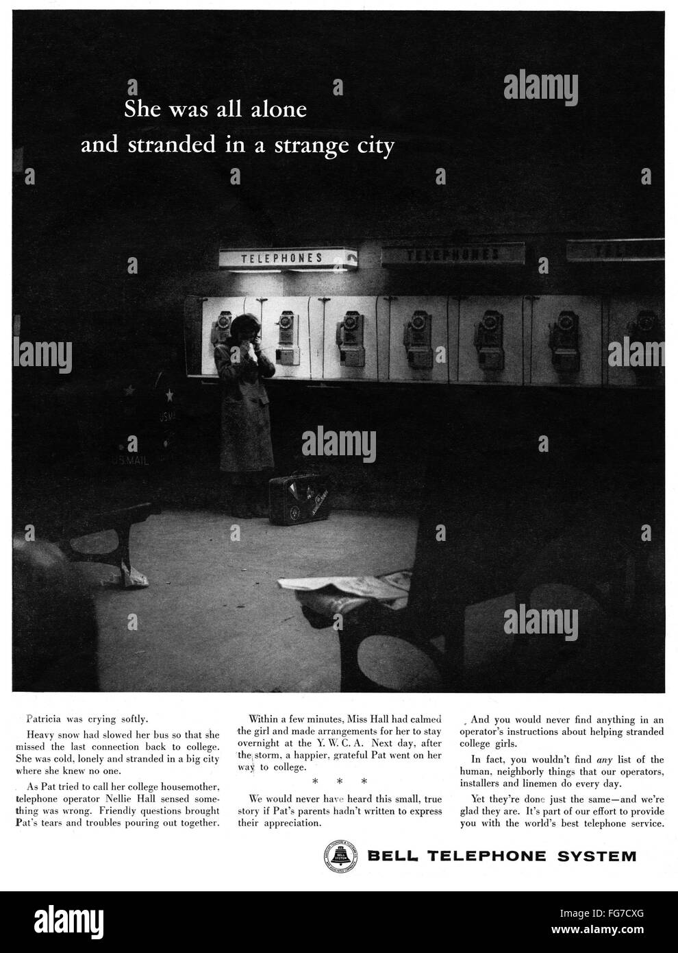 AD: BELL TELEPHONE, 1962. /nAmerican advertisement for Bell Telephone ...