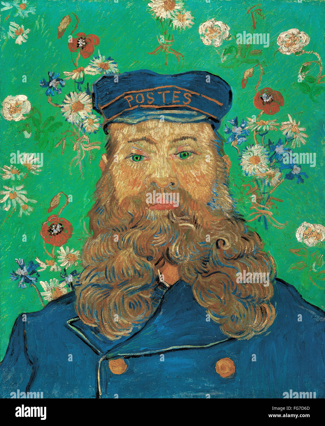 VAN GOGH: POSTMAN, 1889. /n'The Postman Roulin.' Oil on canvas, Vincent ...