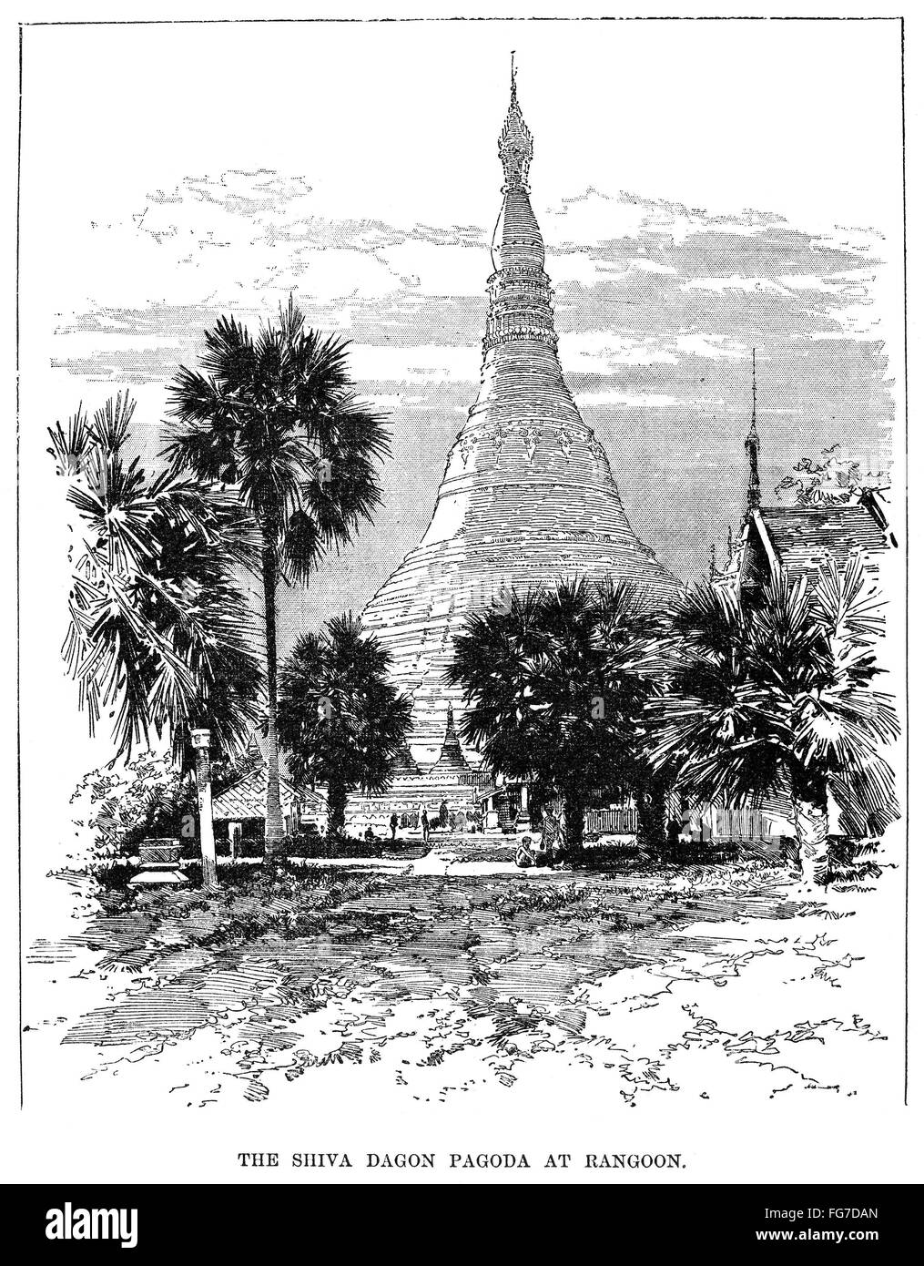 Shwedagon Pagoda Drawing