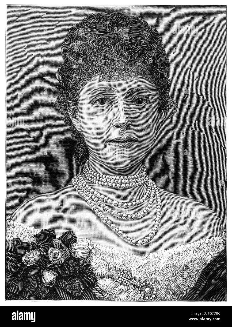 MARIA CHRISTINA OF AUSTRIA /n(1858-1929). Queen consort of Spain as ...
