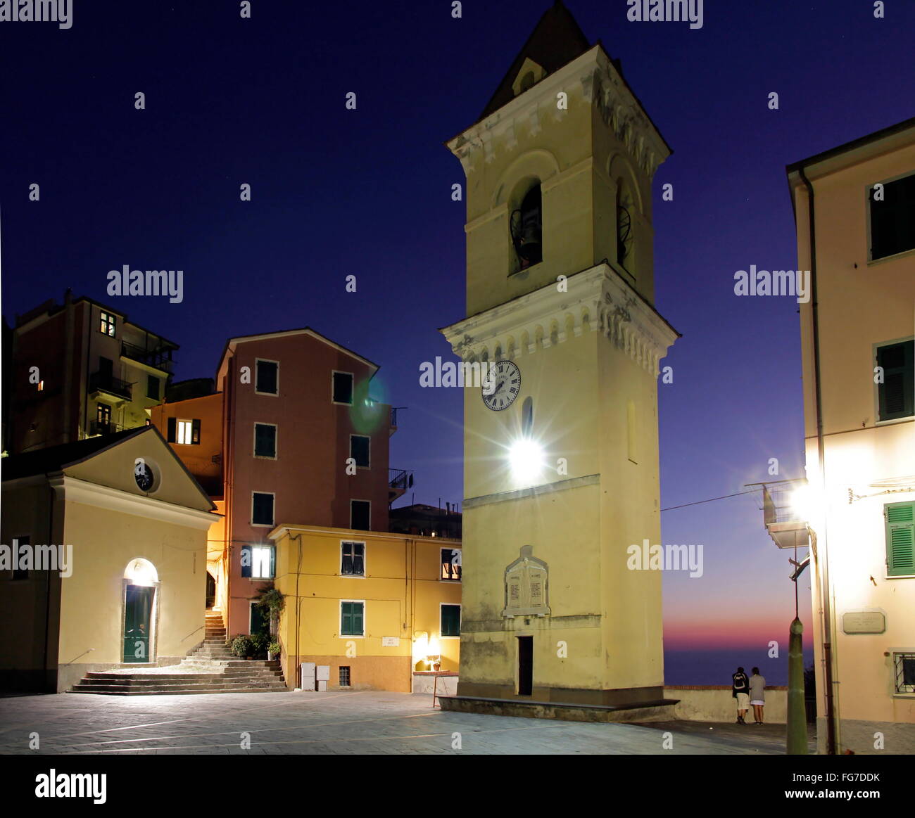geography / travel, Italy, Liguria, Cinque Terre, Manarola, square in ...