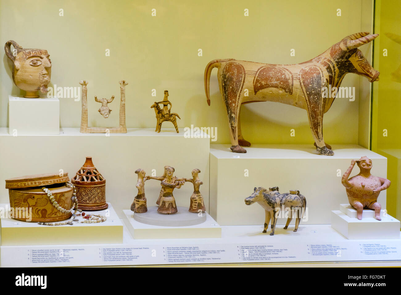 Griechenland, Kreta, Heraklion, Archäologisches Museum, Exponate Stock ...