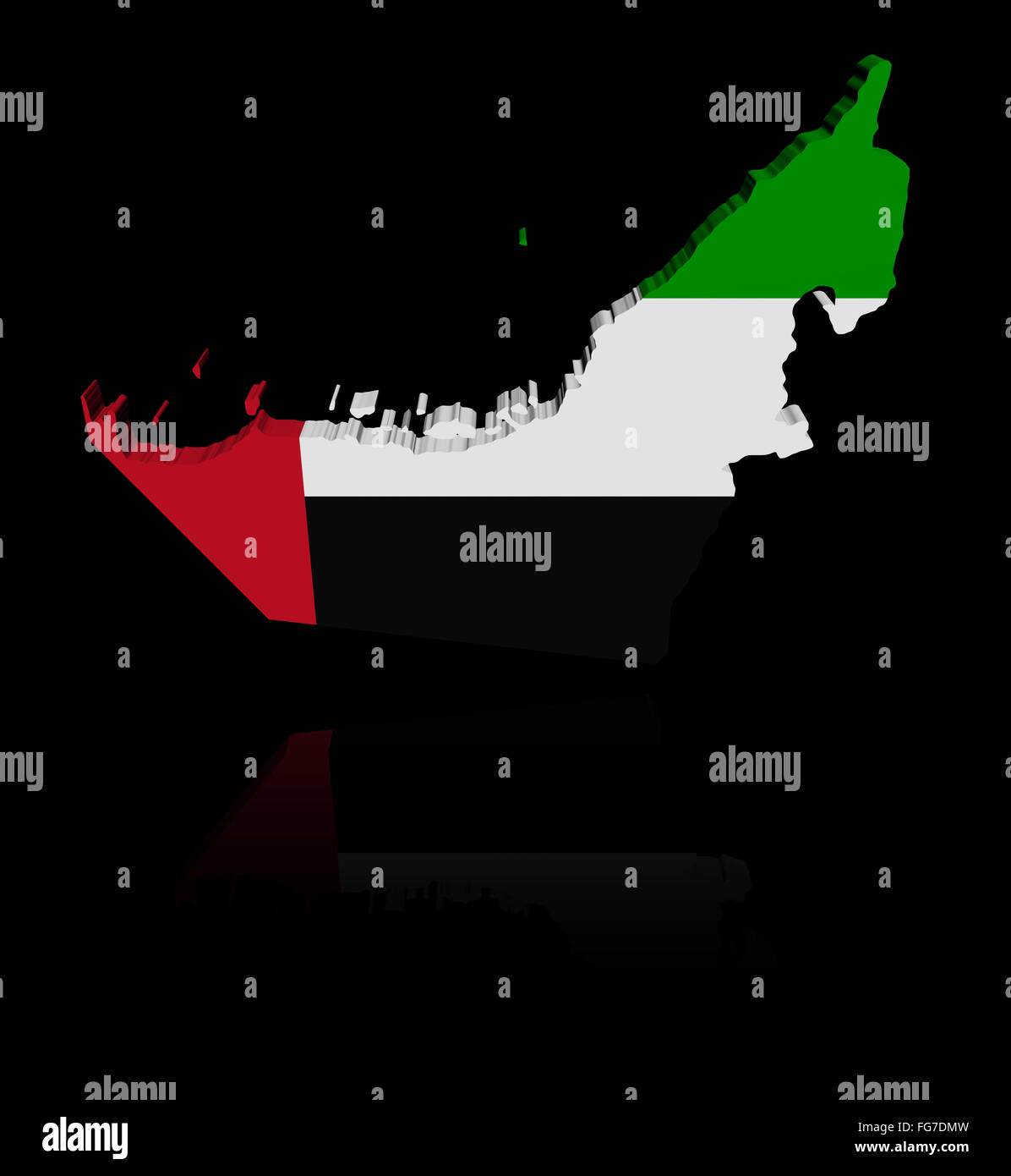 Uae map hi-res stock photography and images - Alamy