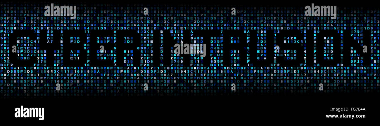 Cyber Intrusion text on hex code illustration Stock Photo - Alamy