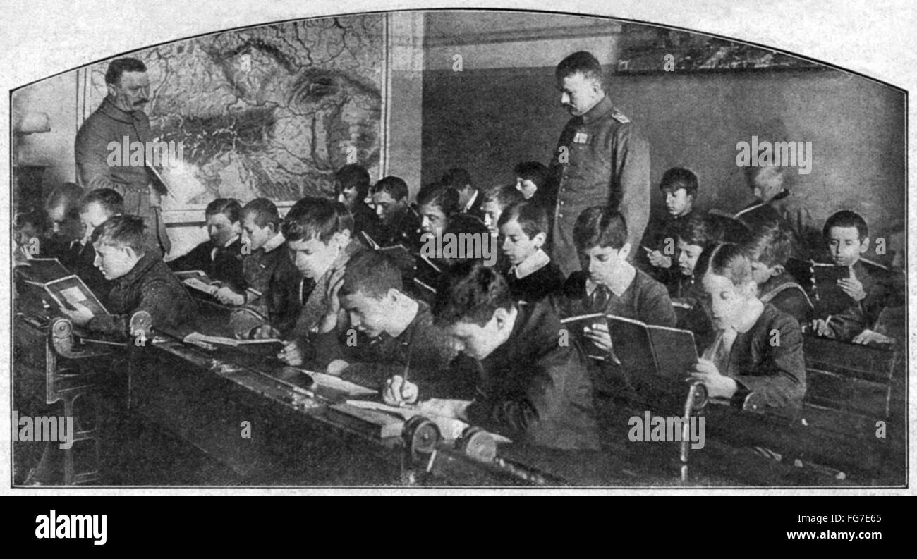 BRUSSELS: GERMAN SCHOOL. /nGerman officers teaching at the first German ...