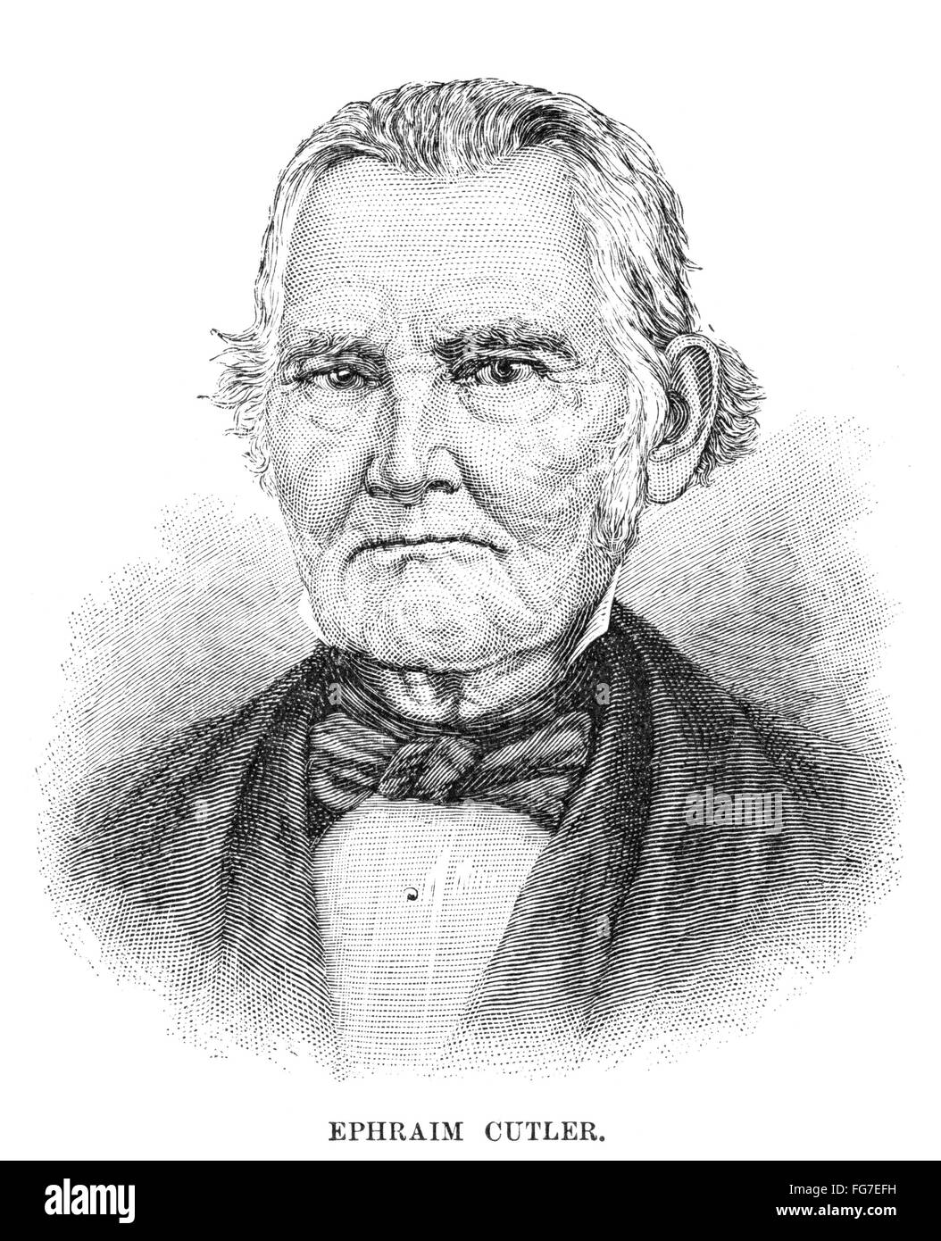 EPHRAIM CUTLER (1767-1853). /nAmerican politician in the Northwest ...