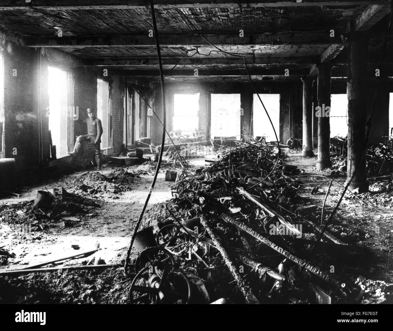 TRIANGLE FACTORY FIRE. /nThe interior of the Asch Building after the ...