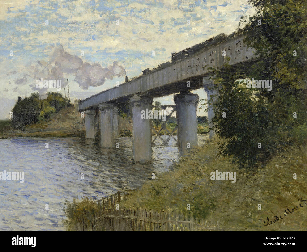Claude monet argenteuil bridge hi-res stock photography and images - Alamy