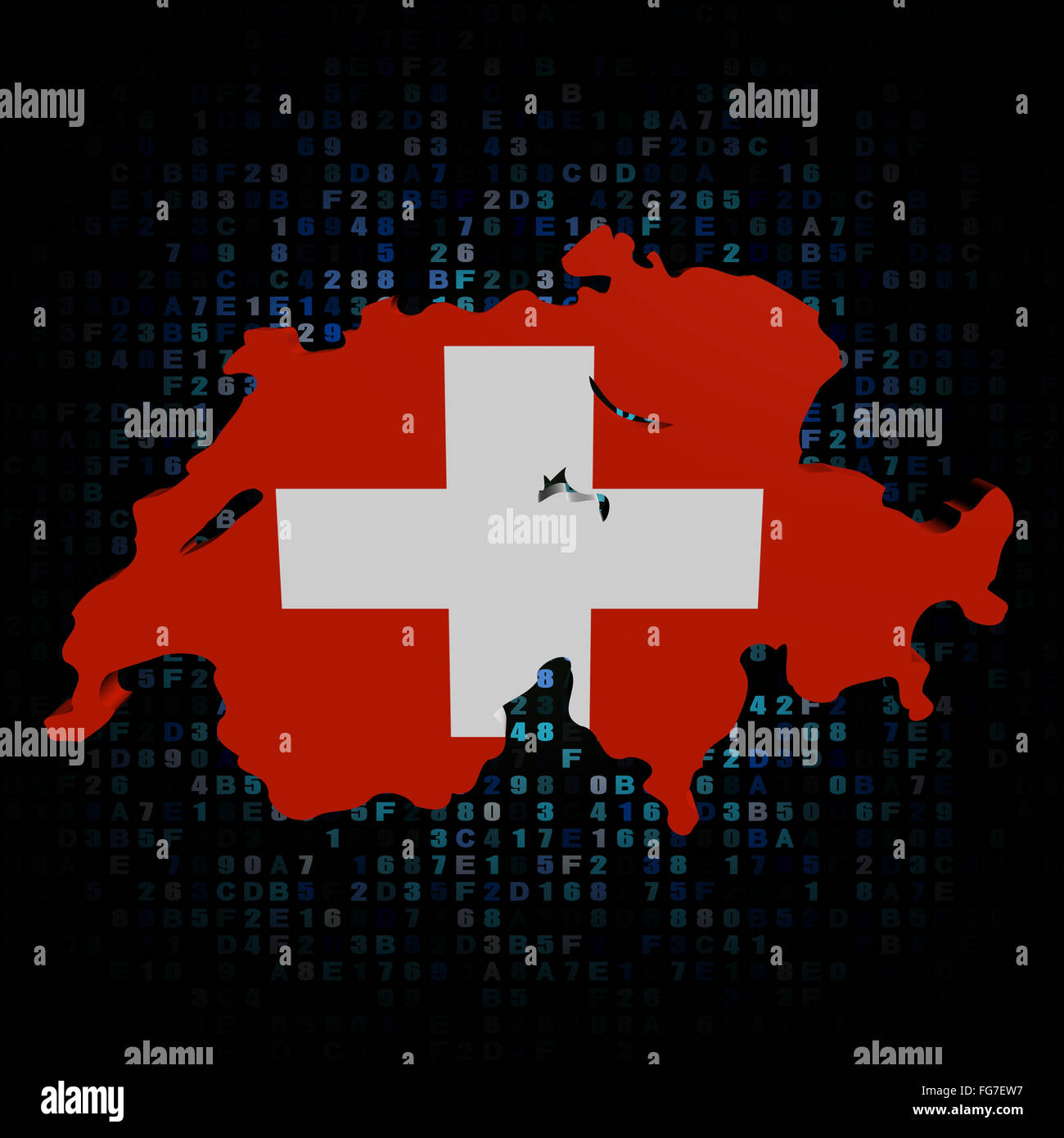 Switzerland map hi-res stock photography and images - Alamy
