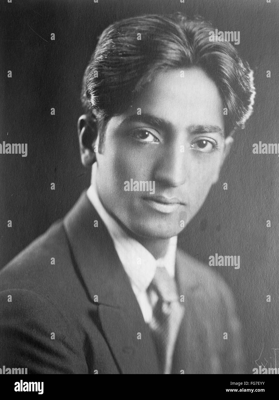 JIDDU KRISHNAMURTI /n(1895-1896). Indian philosopher and spiritual ...