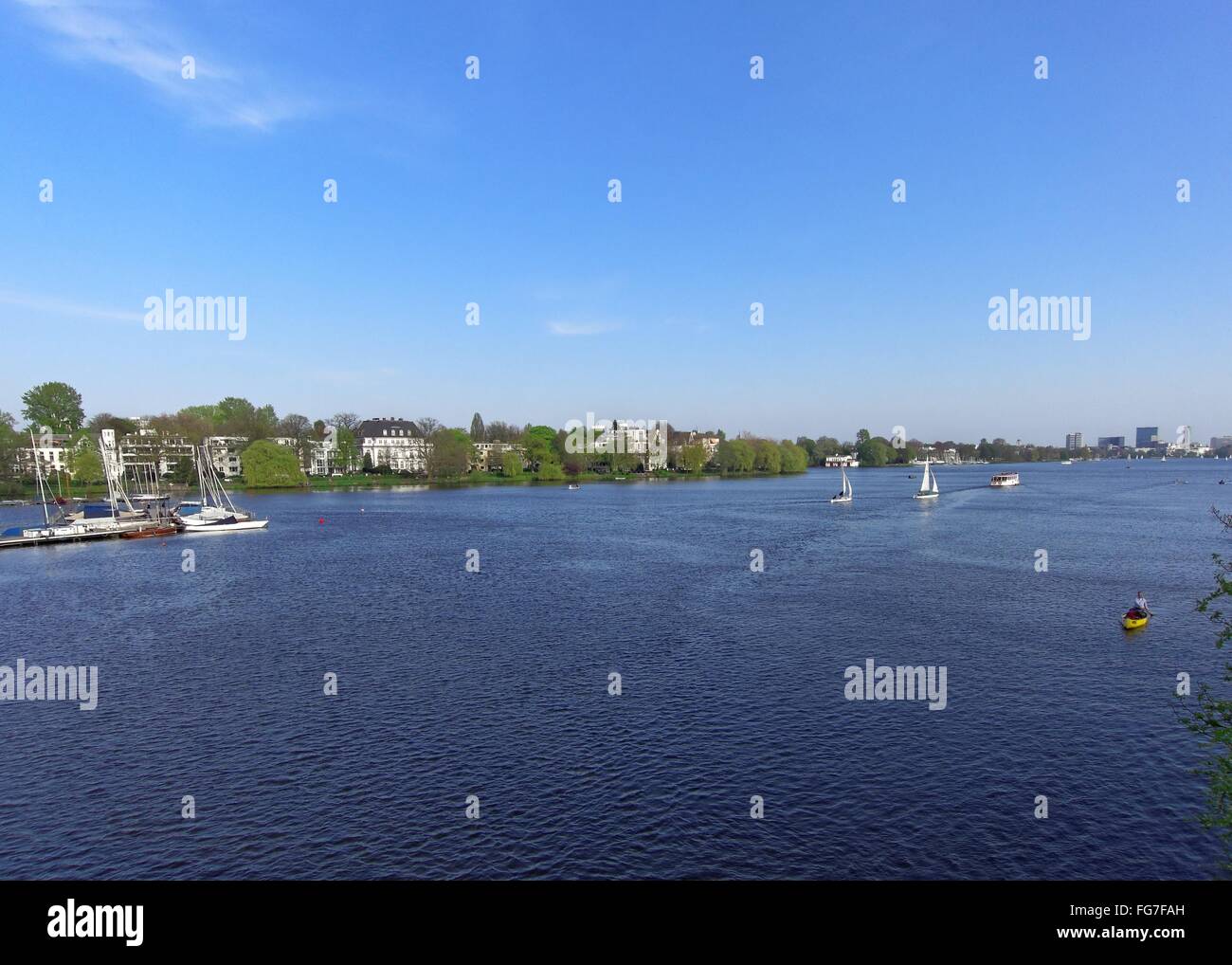 Hamburg alster lakes hi-res stock photography and images - Alamy
