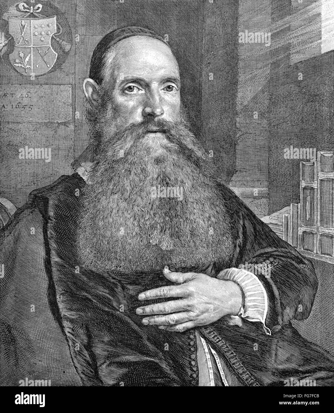 VISSCHER: WILLIAM DE RYCK. /nPortrait of William de Ryck, a celebrated ...