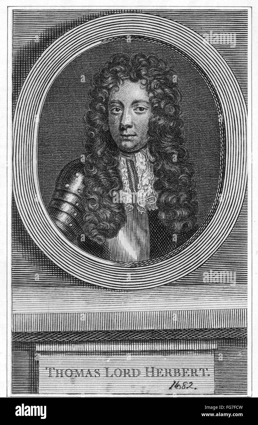 THOMAS HERBERT (1606-1682). /nEnglish traveller and historian. Undated ...