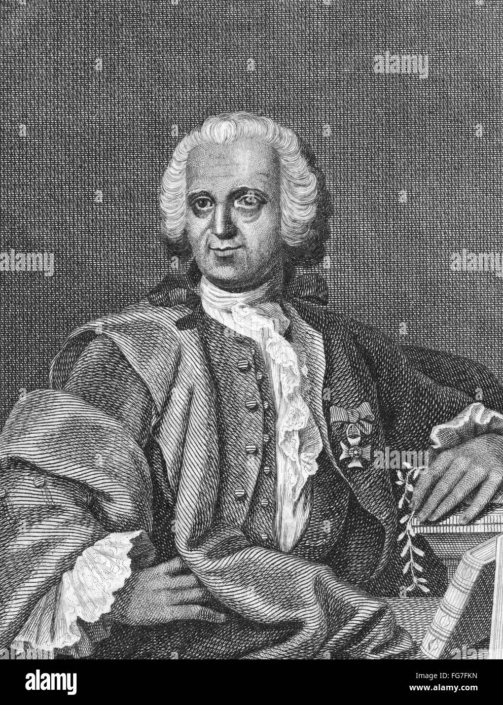 CAROLUS LINNAEUS (1707-1778). /nSwedish botanist. Undated line ...