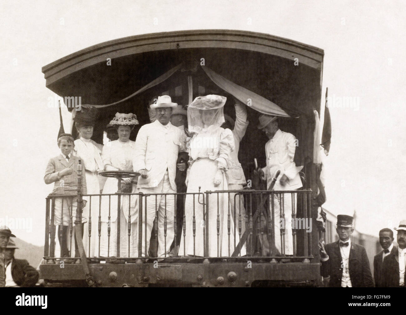 PANAMA: ROOSEVELT, c1906. /nPresident Theodore Roosevelt, with his wife ...