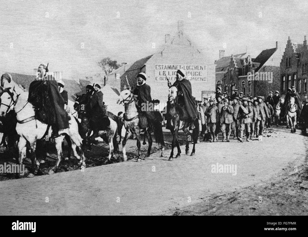 WORLD WAR I: CAVALRY. /nThe Algerian cavalry, attached to the French ...