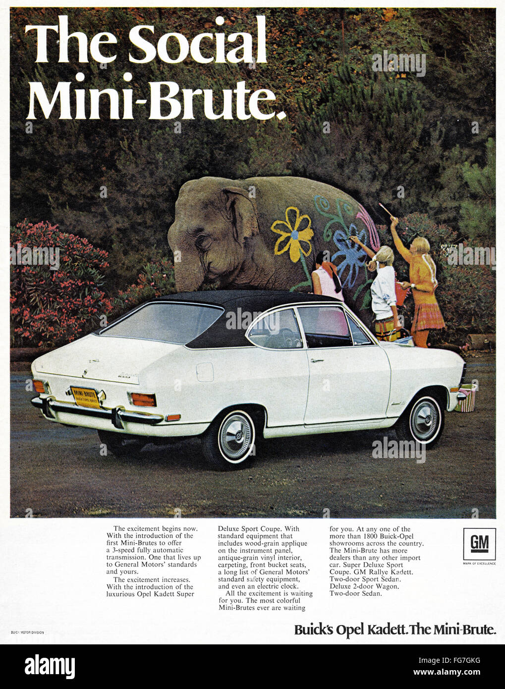 AD: MINI-BRUTE, 1968. /nAmerican advertisement for the Mini-Brute ...