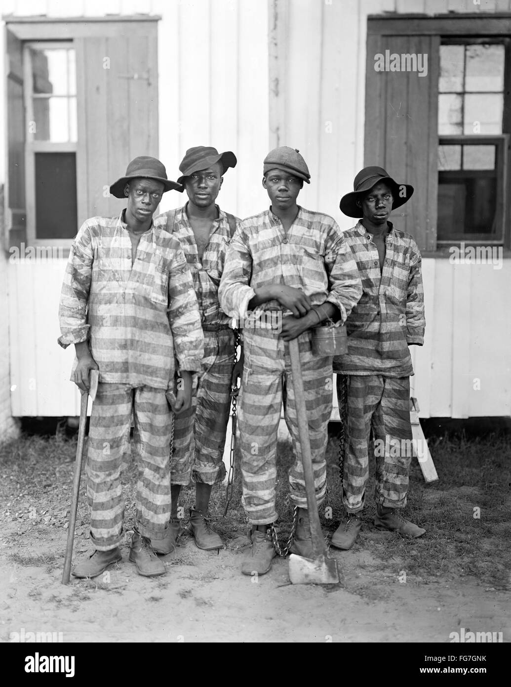 CHAIN GANG, c1905. /nA group of convicts on the chain gang, somewhere ...