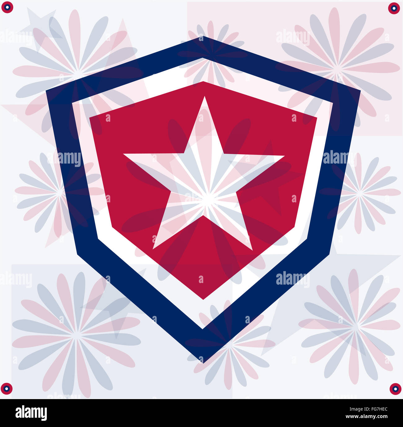 Grunge star america background independent day Stock Photo - Alamy