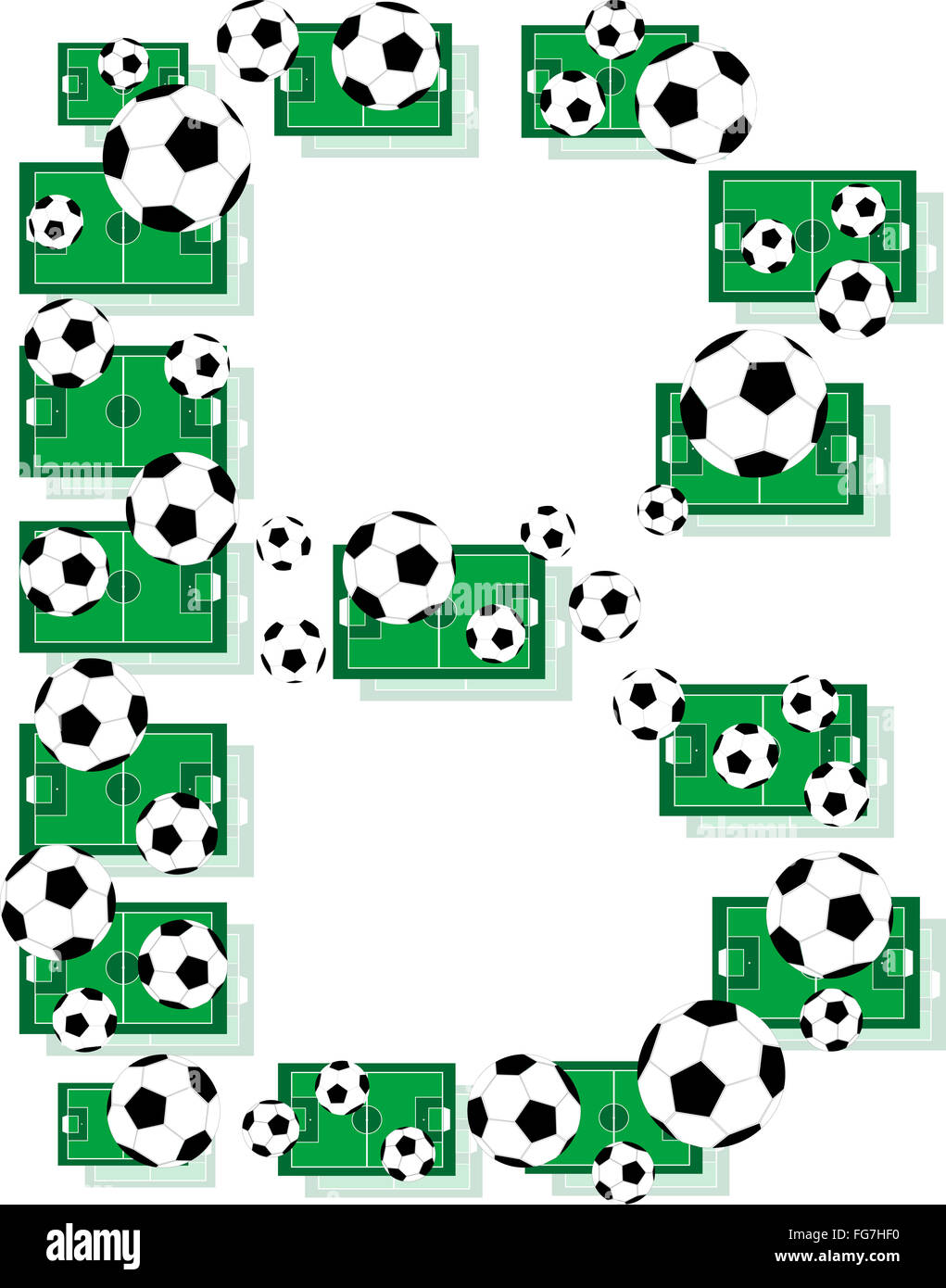 Alphabet football letters made soccer hi-res stock photography and ...