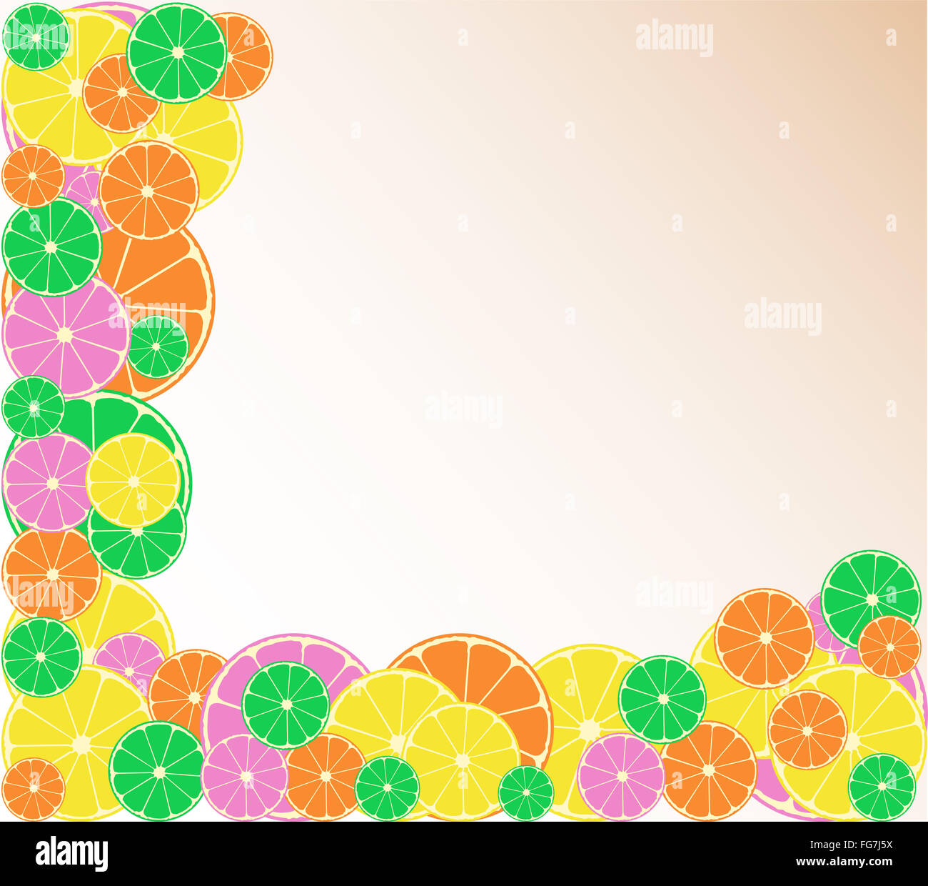 Blank mixed citrus fruit. Orange lemon grapefruit Stock Photo - Alamy