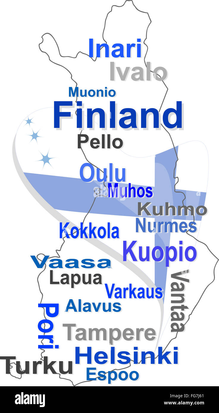 Finnish Language Map