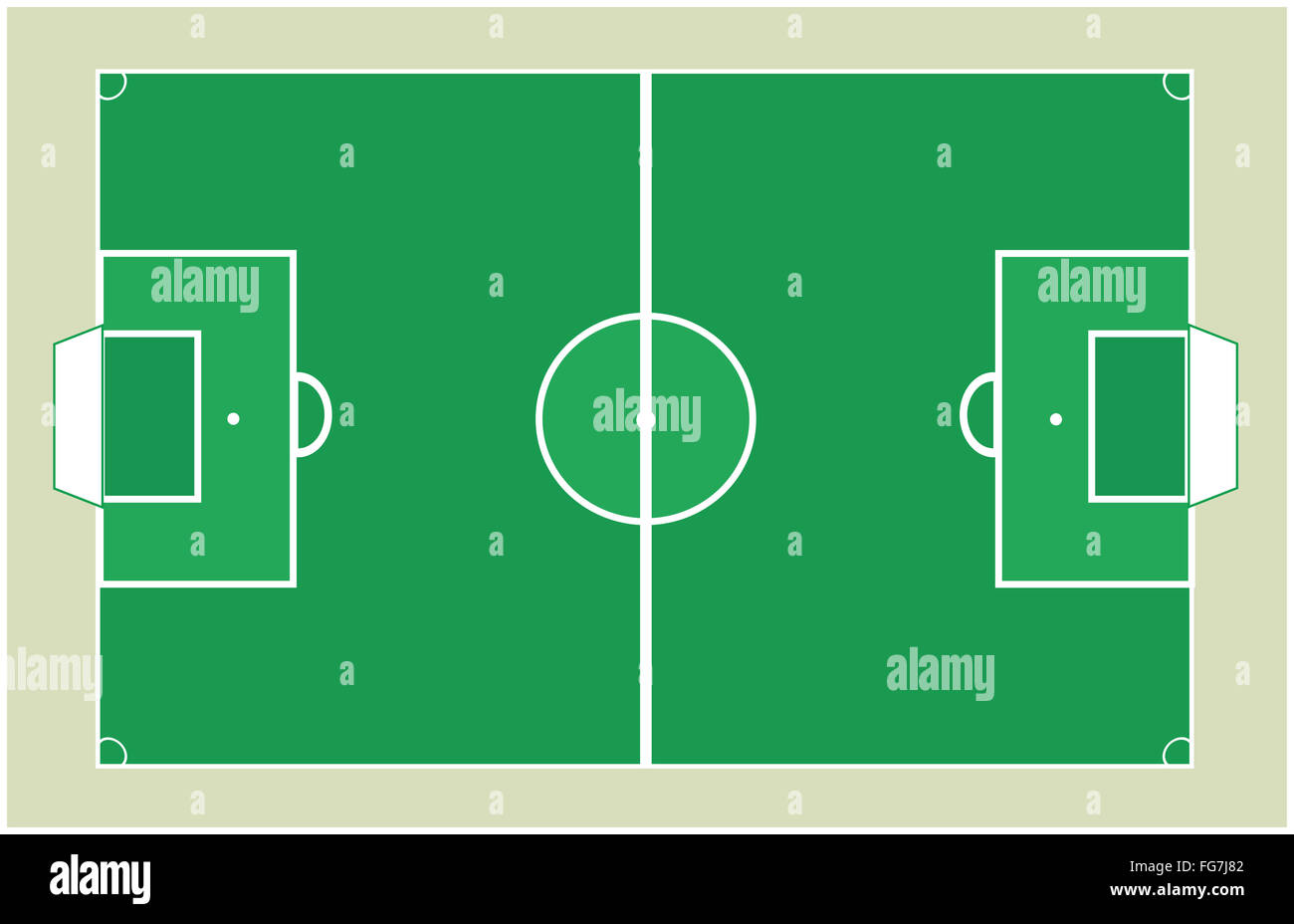 Detailed Soccer field background texture Vector Stock Photo - Alamy