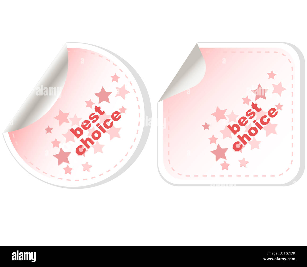 Best Choice stickers Button set card Vector Stock Photo - Alamy